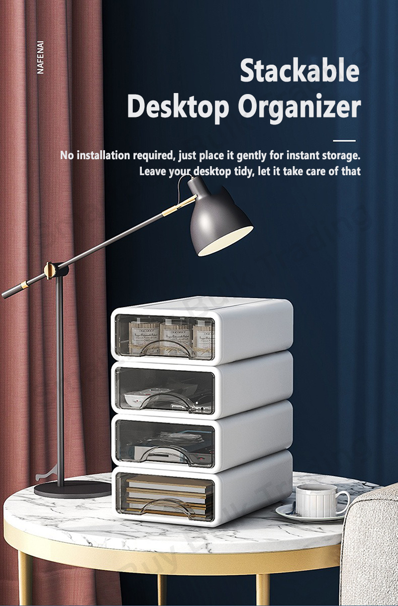 Smartbuy Modular Multi Layer Stackable Desktop Storage Box Drawer