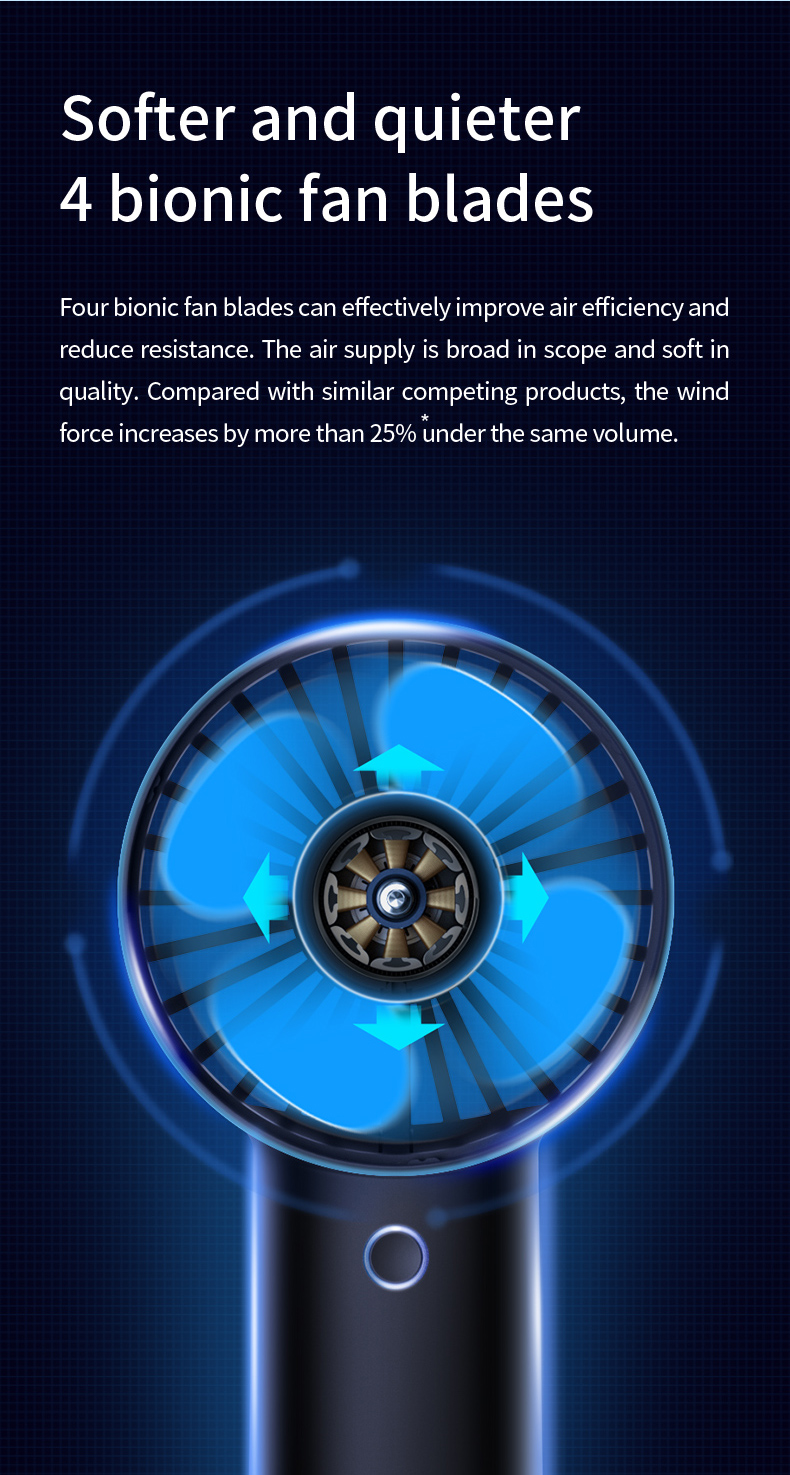 JISULIFE Handheld Fan Life3 Mini Fan USB Rechargeable Portable Hand Fan ...