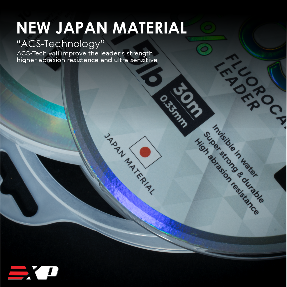 EXP EMO KYOJIN Leader Fluorocarbon 100% Japan Material Tali Leader Line ...