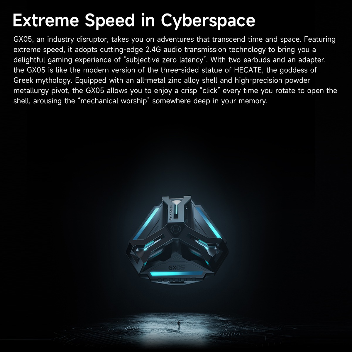 Edifier Hecate GX05 Wireless Earbuds - Hi-Res Audio | 2.4 GHz Dongle | Zinc Alloy Body | RGB ...