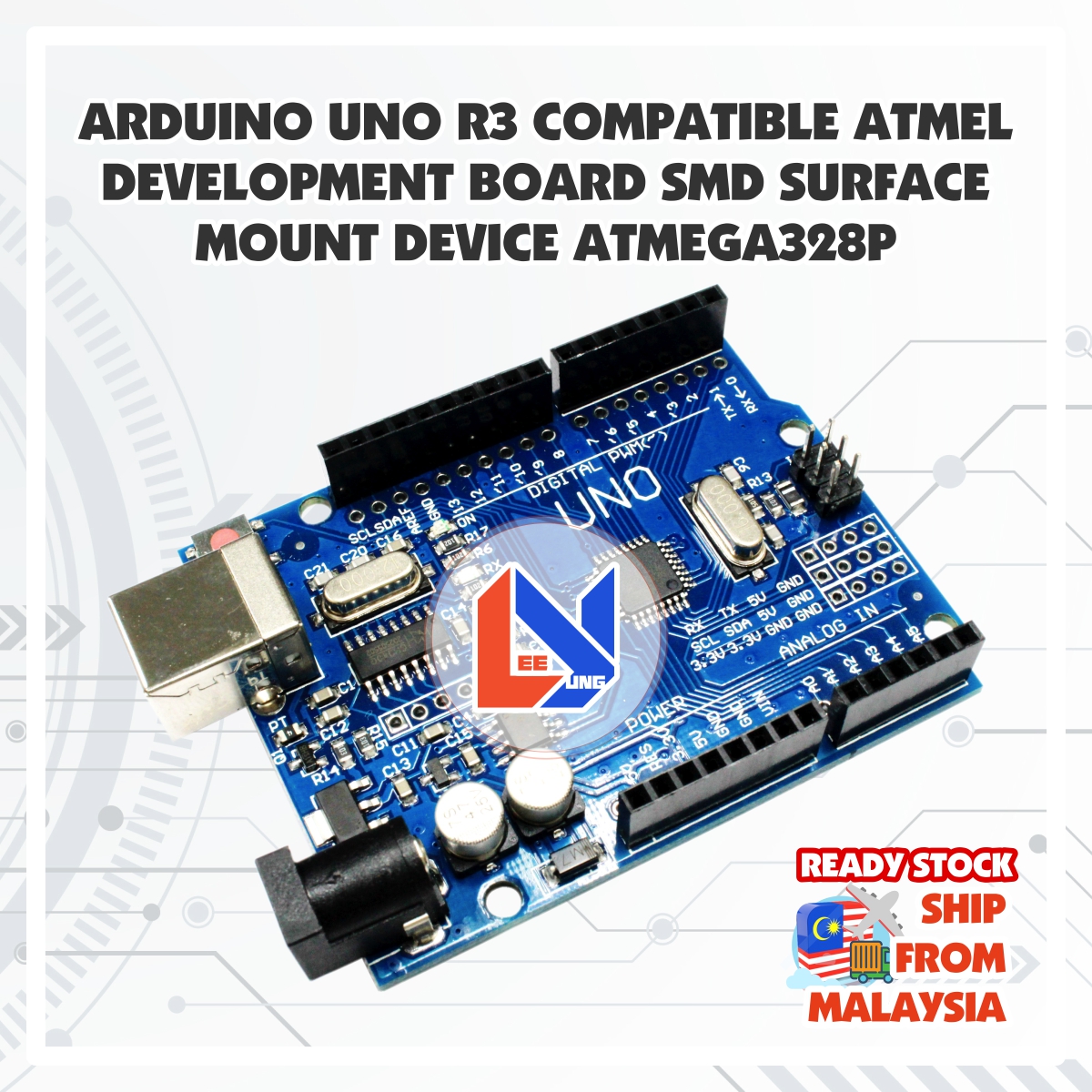 Arduino UNO R3 Compatible Atmel DIP ATMEGA328P UNO With USB B type ...