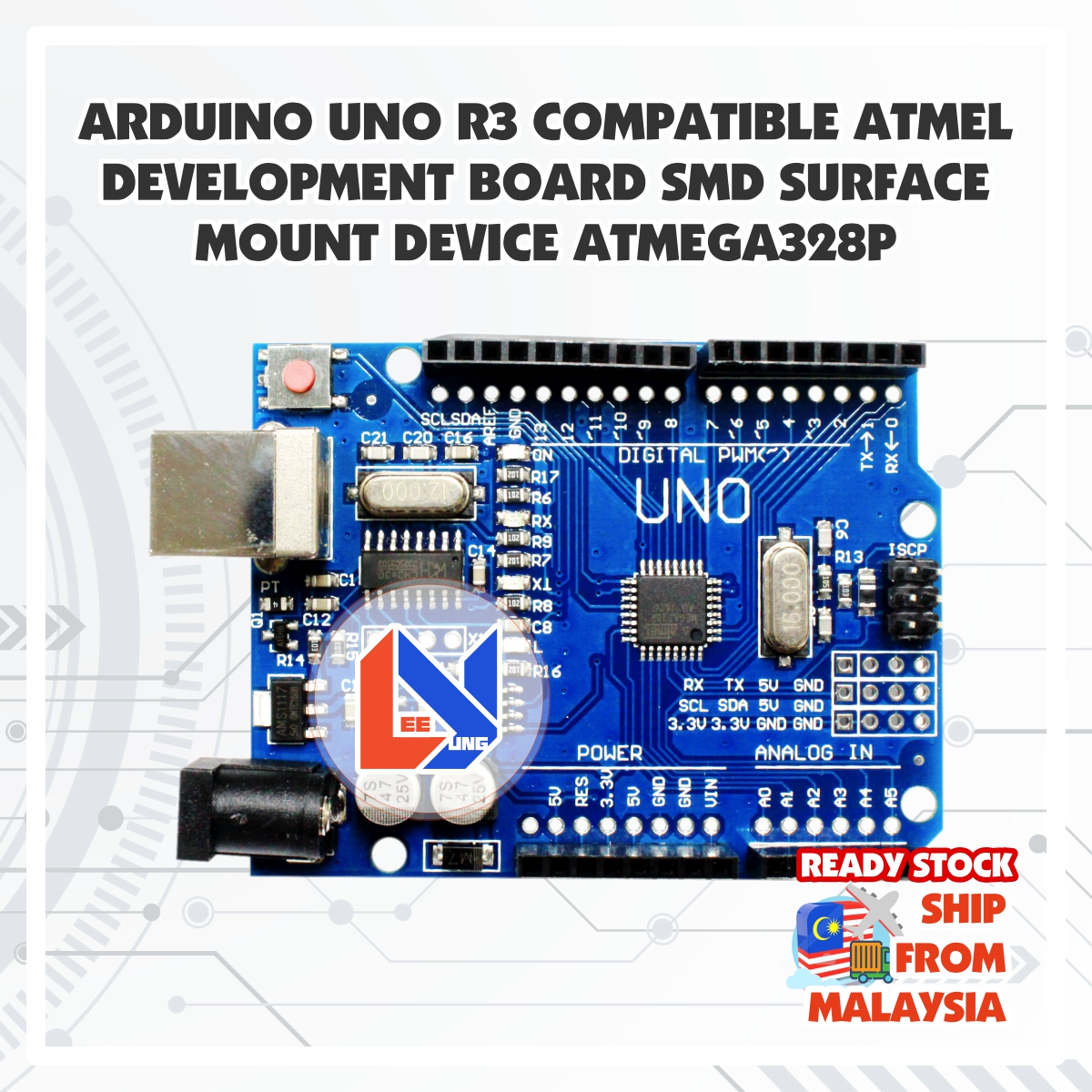 Arduino UNO R3 Compatible Atmel DIP ATMEGA328P UNO With USB B type ...