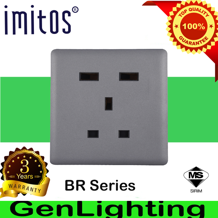 imitos BR Series 13A 250V1Gang with USB Socket Sirim Approved ...