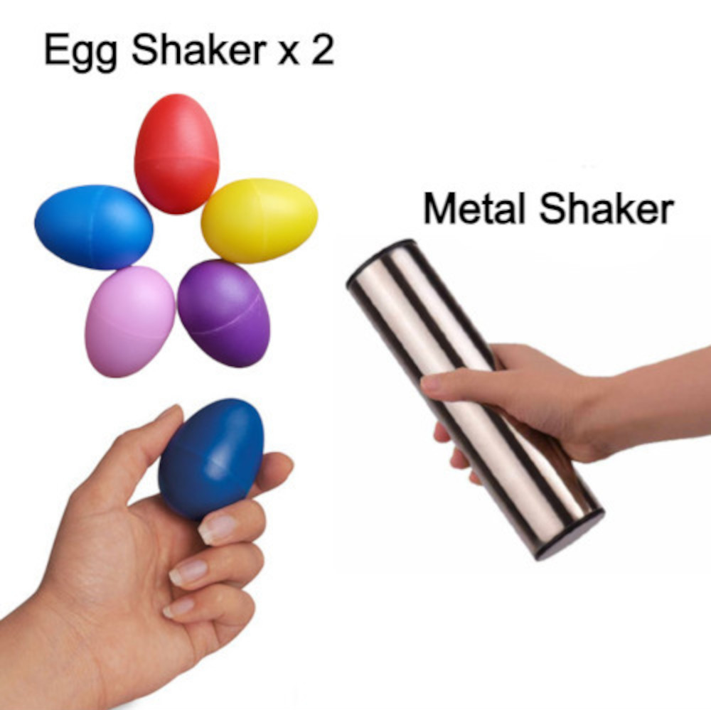 Egg Shaker Metal Shaker Music Maracas for Percussion Instrument | Drum ...