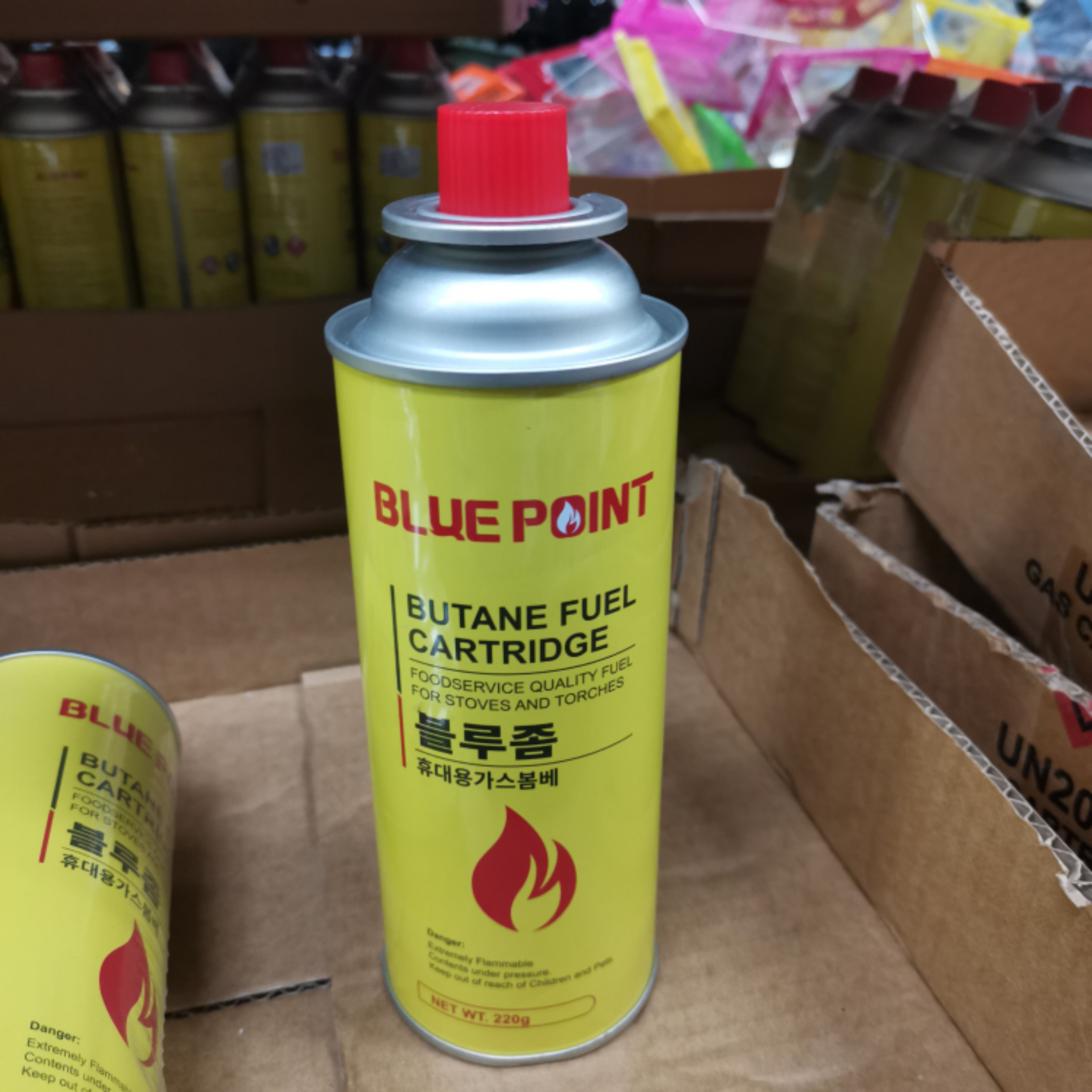 [MEOW] 220g Blue Point Butane Fuel Cartridge Portable Food Gas Memasak ...