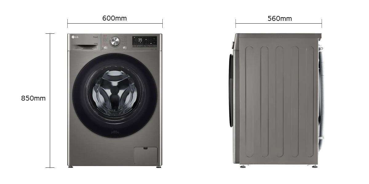 LG Inverter Washer Dryer 10kg /6kg with AI Direct Drive™ Steam+ ...