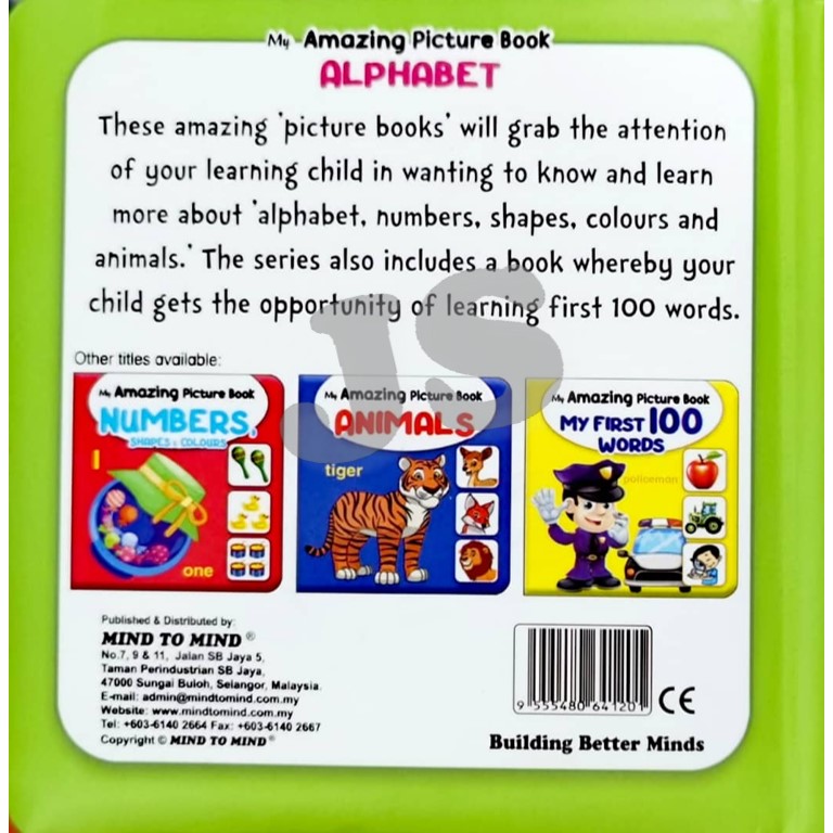 MY AMAZING PICTURE BOOK 4 DIFFERENT ALPHABET,NUMBERS,SHAPES,COLOURS ...