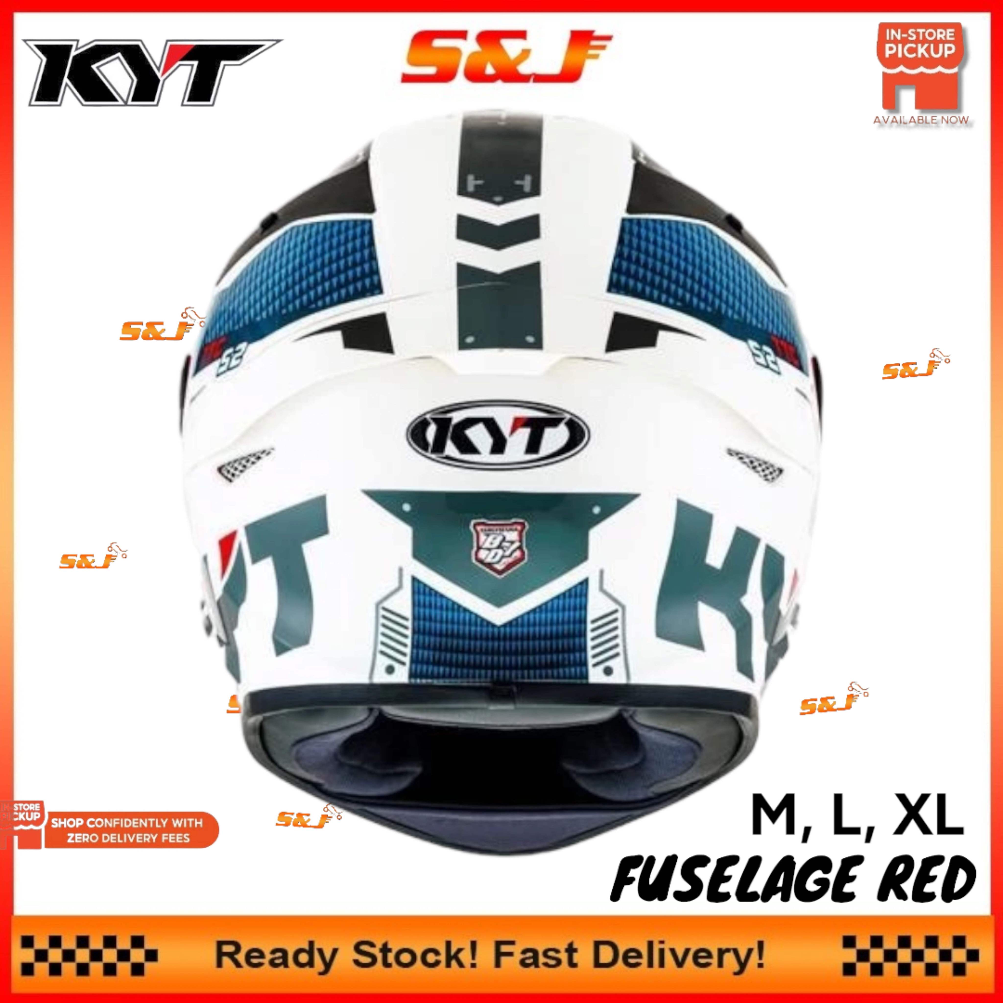 2023 KYT FUSELAGE RED TT COURSE FULL FACE HELMET M L XL | Shopee Malaysia