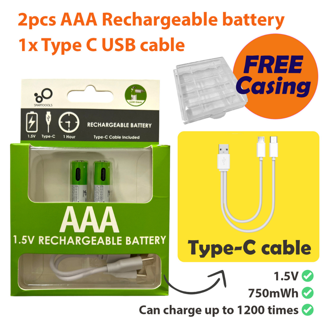 Rechargeable Battery 1.5v AAA And AA Bateri Rechargeable 1.5v Bateri ...