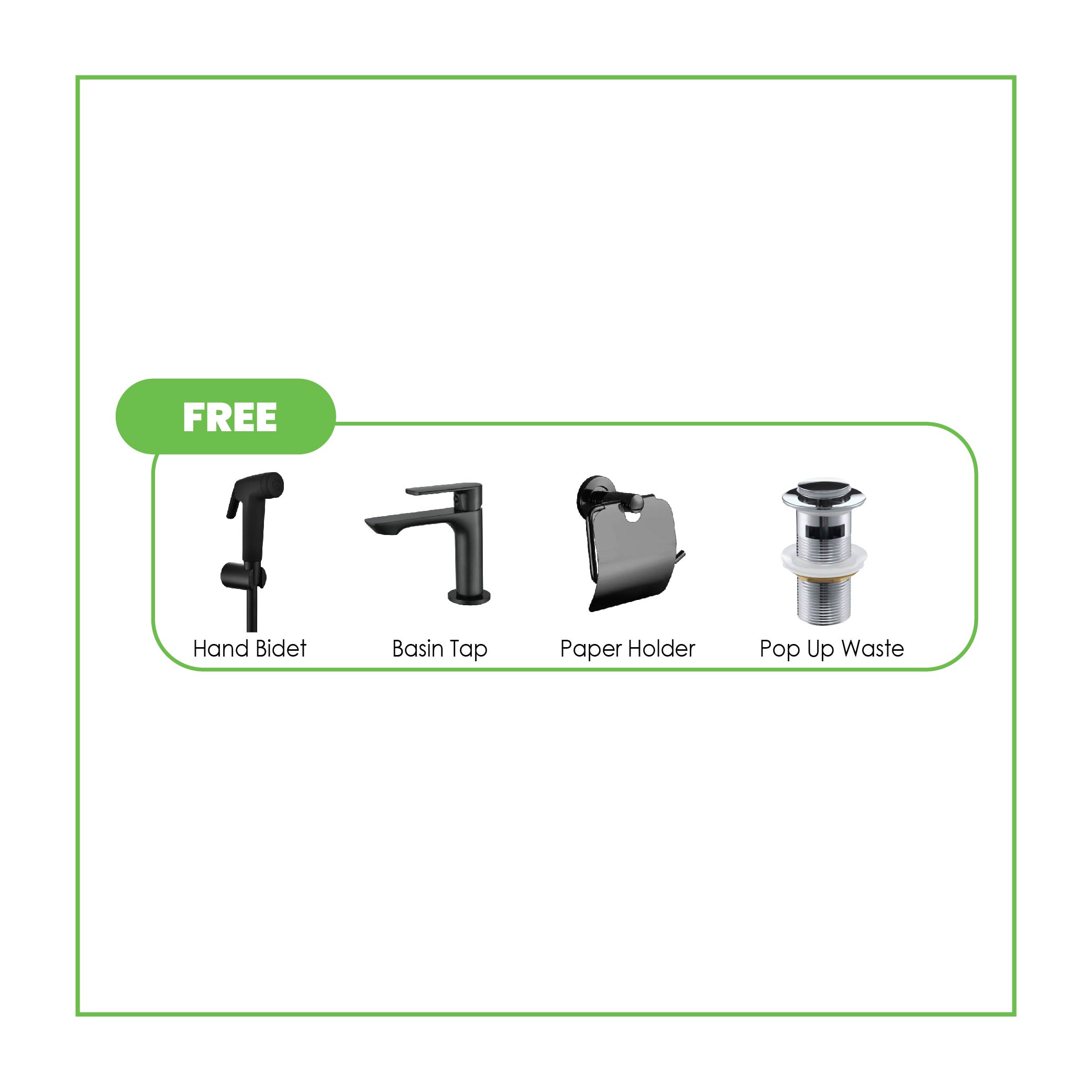 SORENTO SRTWC8355-RL Wc +Basin Cabinet Set Combo set/ stainless steel ...