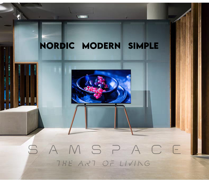 SamSpace Nordic Wooden Art Tripod Television Stand | Shopee Malaysia