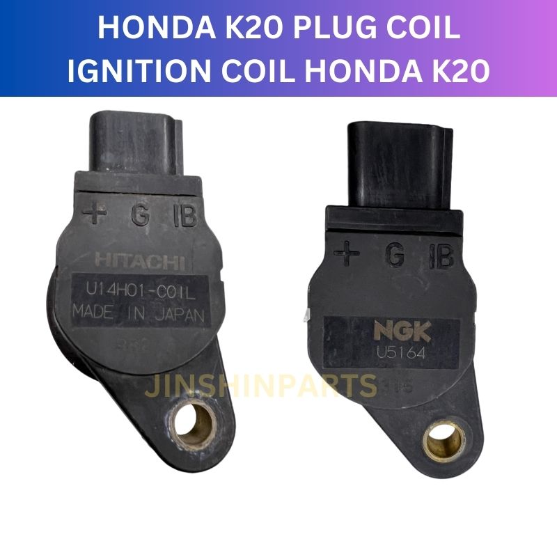 HONDA K20 K24 IGNITION COIL PLUG (NGK HITACHI) WITH WIRE SOCKET - PLUG ...
