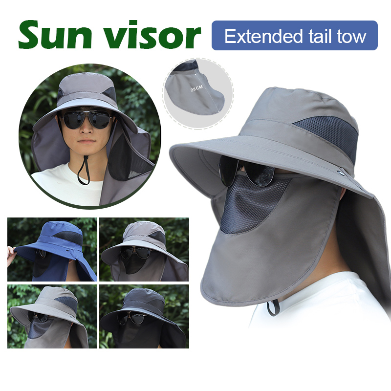 topi pantai cap men Waterproof Bucket Hat Fisherman Hat Quick-Drying ...
