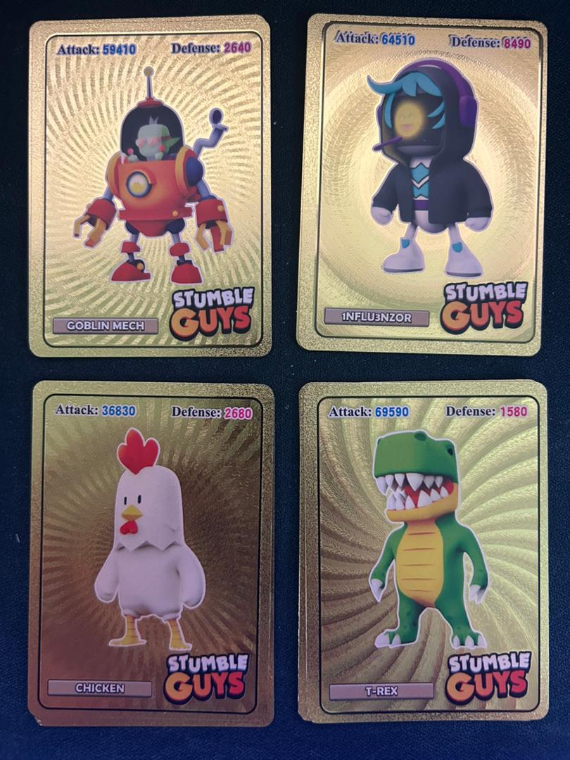 Gold Stumble Guys Card 55pcs Gold/Silver Version rare Stumble Guys ...