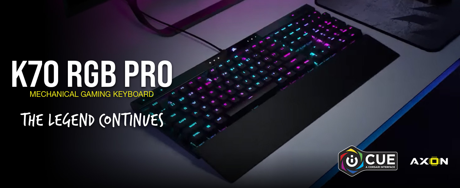 Corsair K70 RGB PRO CHERRY MX Series Mechanical Gaming Keyboard ...