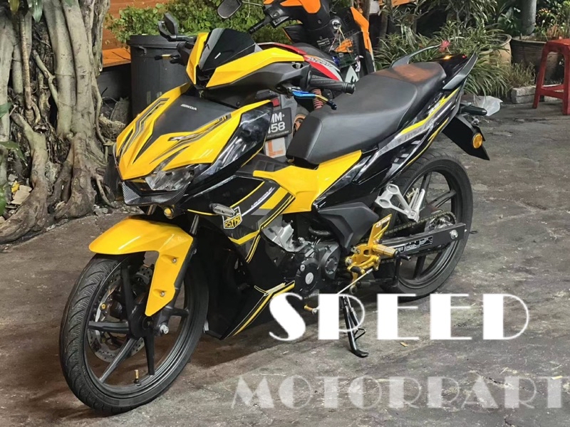 COVER SET RSX KUNING HITAM DESIGN 2023 | Shopee Malaysia