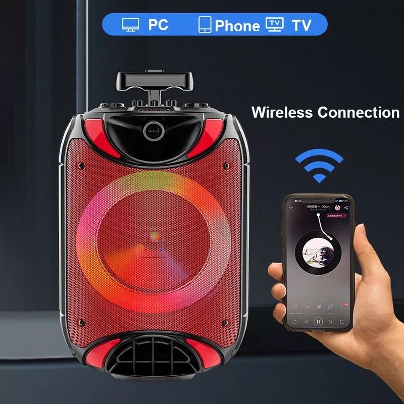 Tango Bluetooth Radio KTV Speaker Portable Trolley Super Bass Home Party Karaoke Wireless Player ...