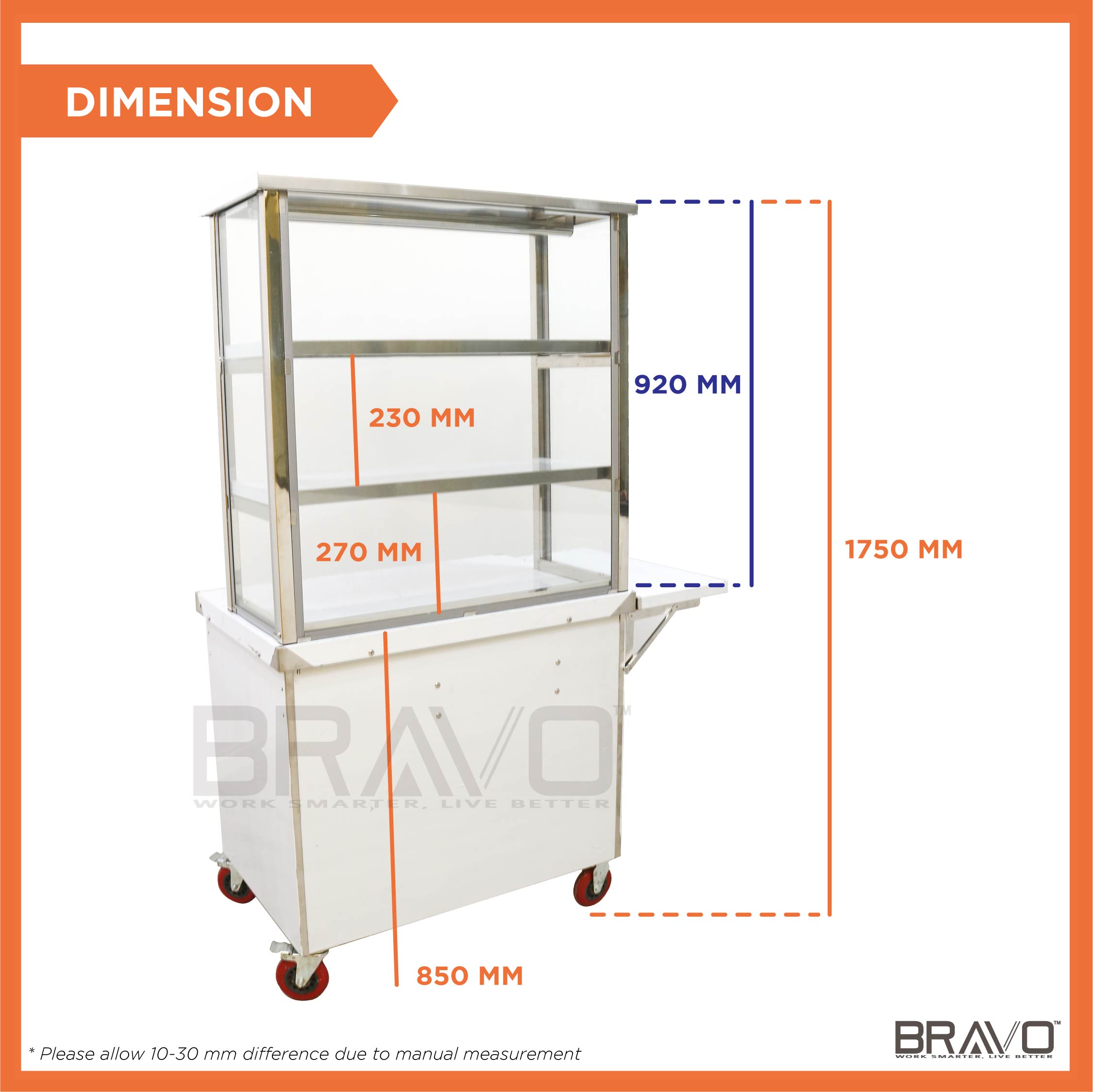 Bravo 2 in 1 Stainless Steel Mee Stall Chicken Stall Prawn Mee Stall ...