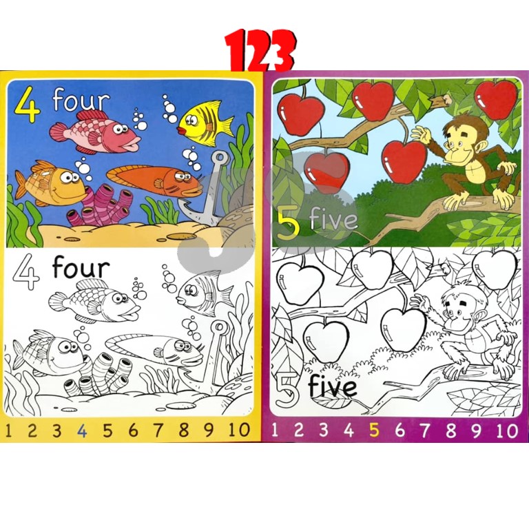 MY FIRST JOYFUL COPY COLOURING ABC,123 JOY AND FUN IN LEARNING NUMBERS ...