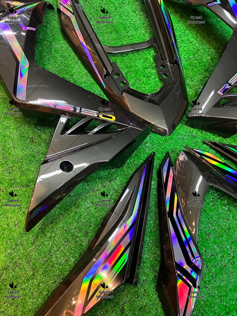 HLD COVER SET RS150 HIJAU LUMUT DESIGN LINE RAINBOW | Shopee Malaysia