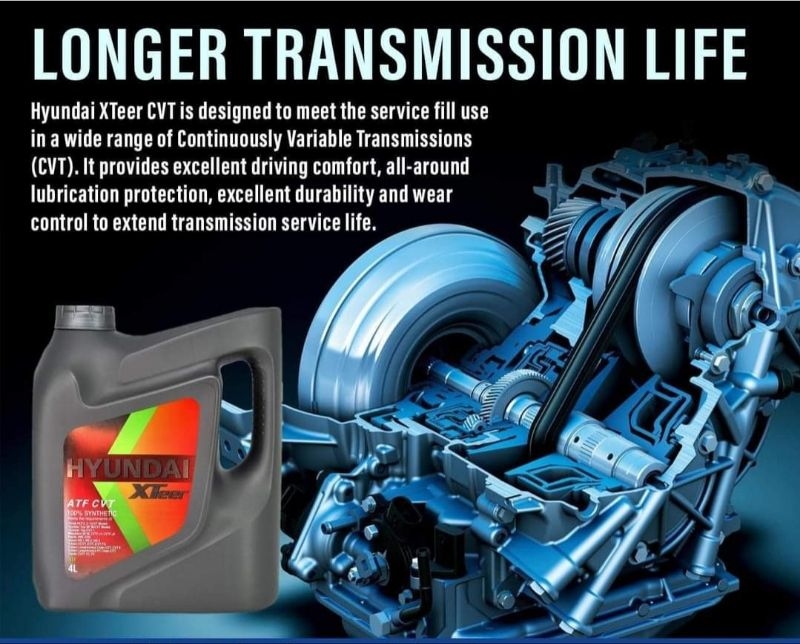4L XTeer ATF CVT 100% Synthetic for HYUNDAI/KIA SPIII,CVT-1 NISSAN NS-1 ...