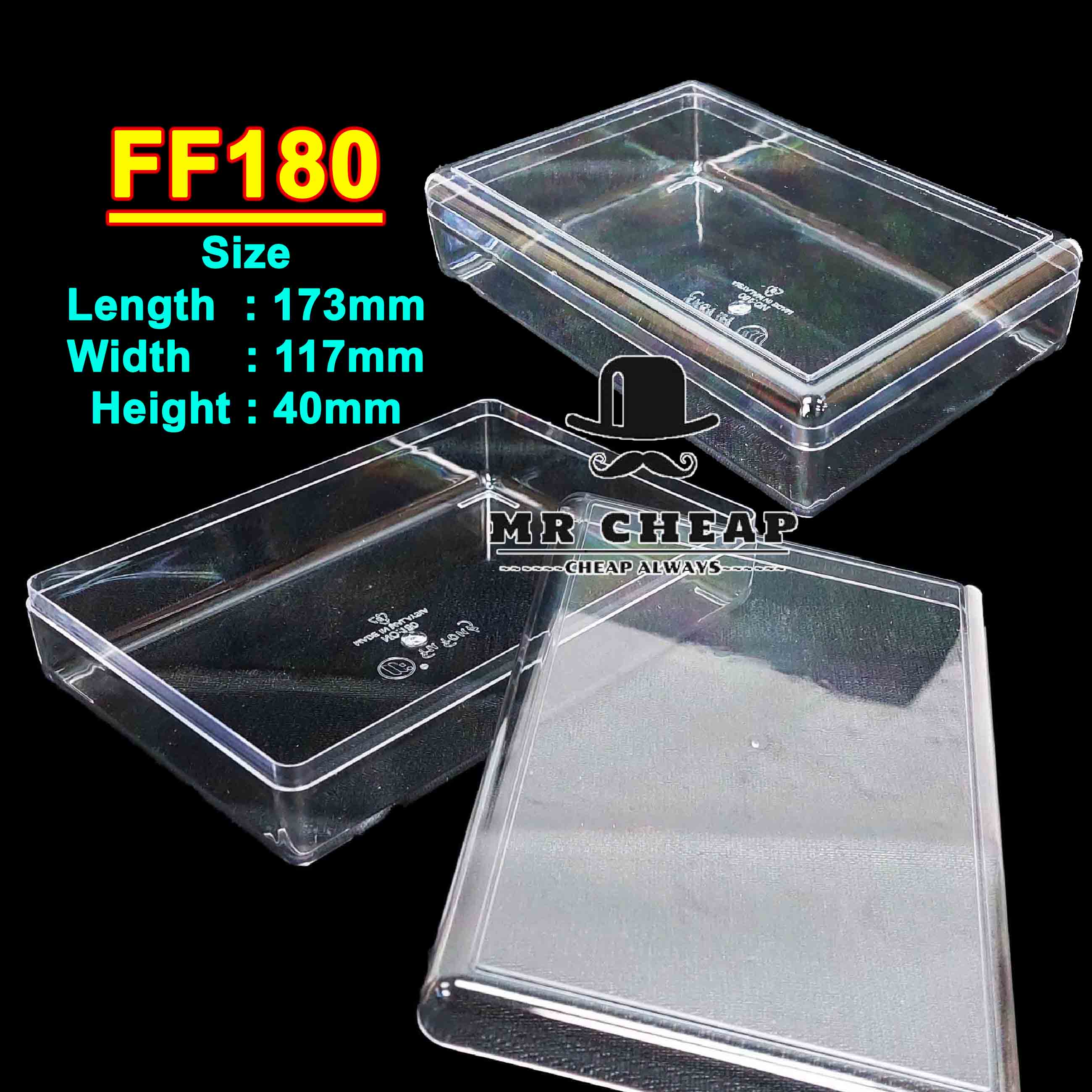 (48 Pcs) FF180 PS Plastic Container / Food Storage / Bekas Kuih Cookies ...