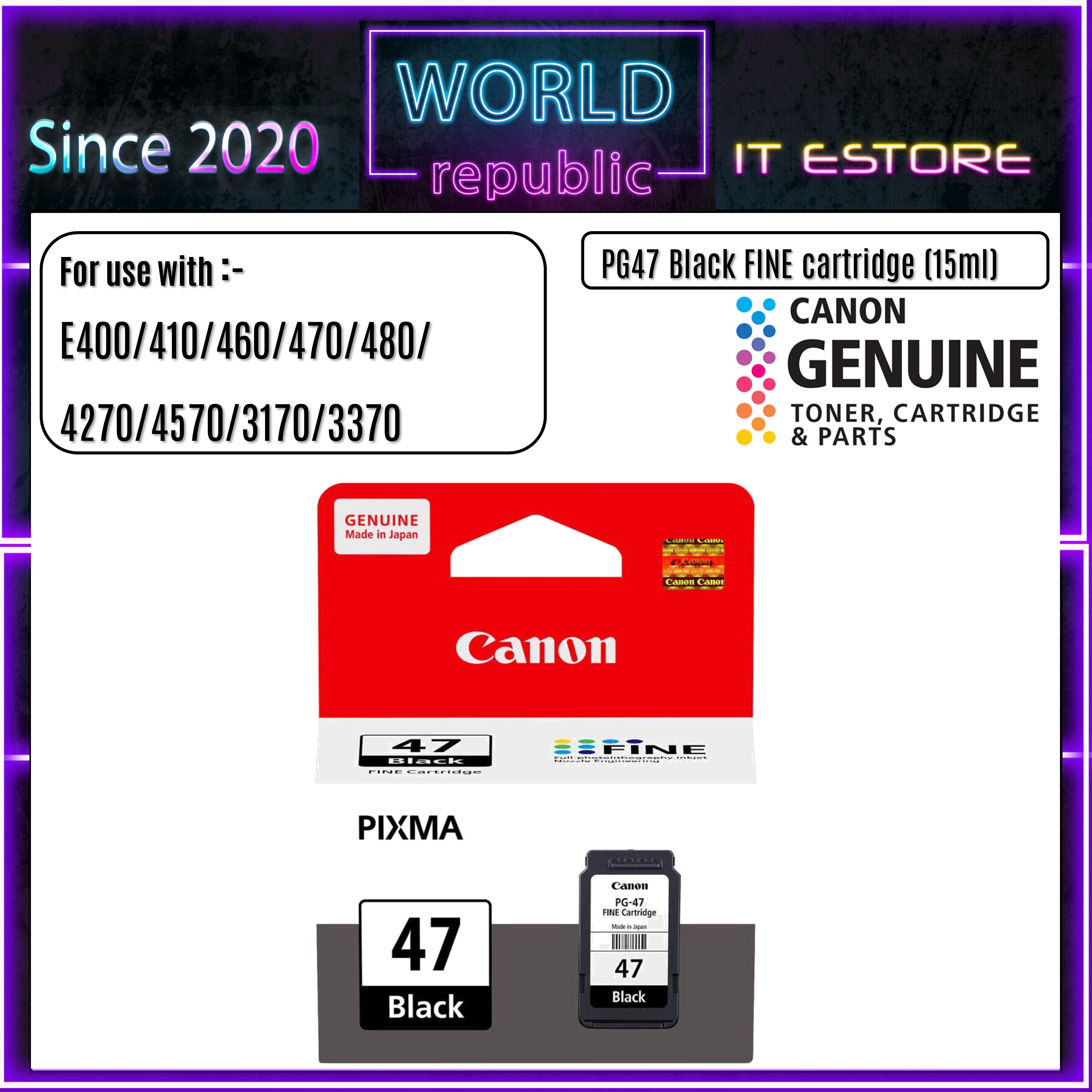 Canon Original Ink Cartridge - PG47 Combo [ 2pcs ] PG-47 47 - Pixma ...