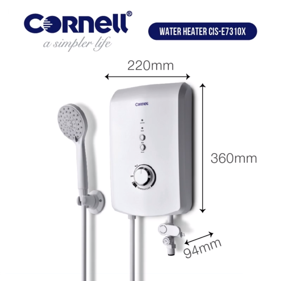Cornell Instant Shower Heater (NO PUMP) | CIS-E7310X (Water Heater Home Shower Air Panas Mandi ...