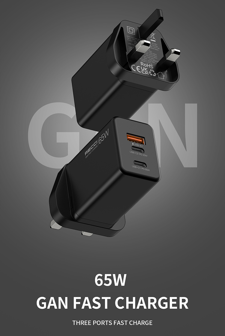 Recci RC56U GaN 65W Fast Charger (UK Plug) | Shopee Malaysia