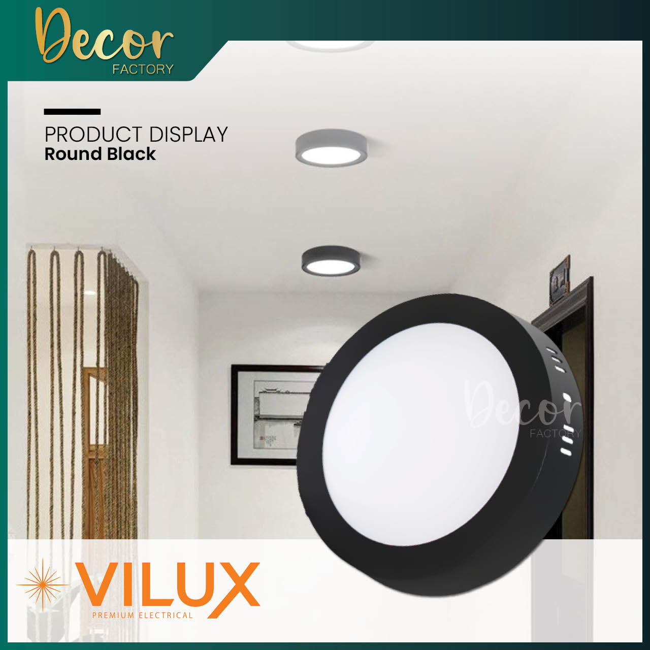 SUPER BRIGHT Surface Downlight Round / Square 20W 30W 40W LED Downlight Ceiling Light Lampu ...