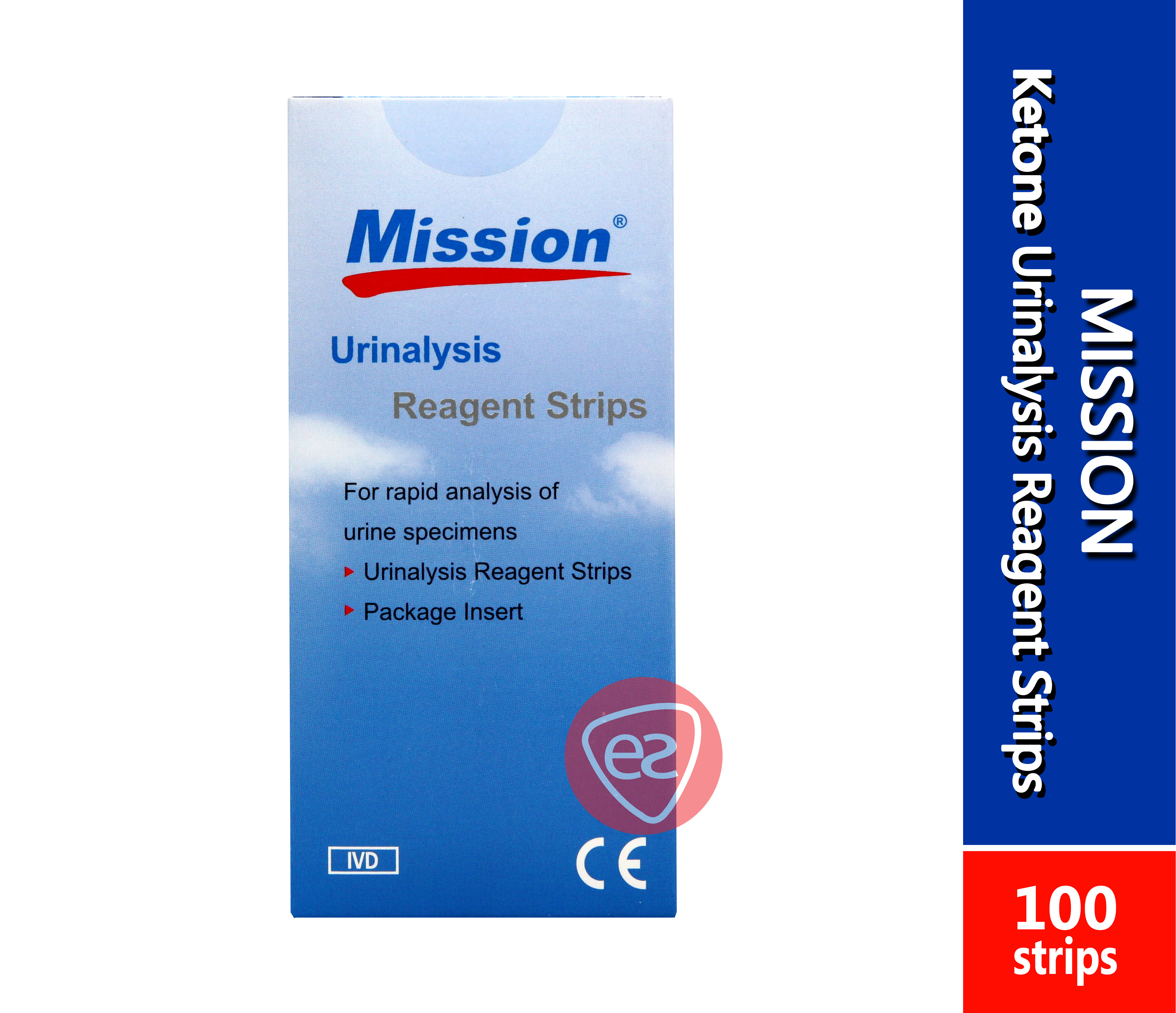 ACON Mission Ketone Urinalysis Reagent Strips (Urine Test Strips) 100s ...