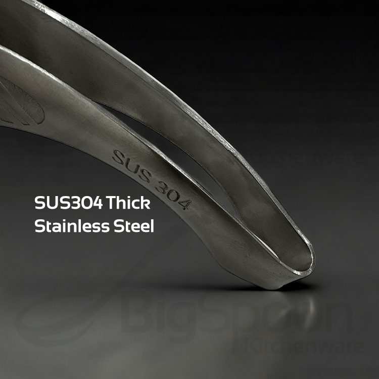 BIGSPOON 20cm Stainless Steel Food Tong | Korean BBQ Food Tong Tweezer ...