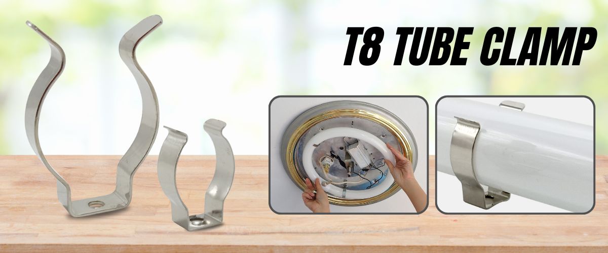 Terry Fluorescent Clip Bracket Hanger Tube Light Fixture Holder Clamps ...