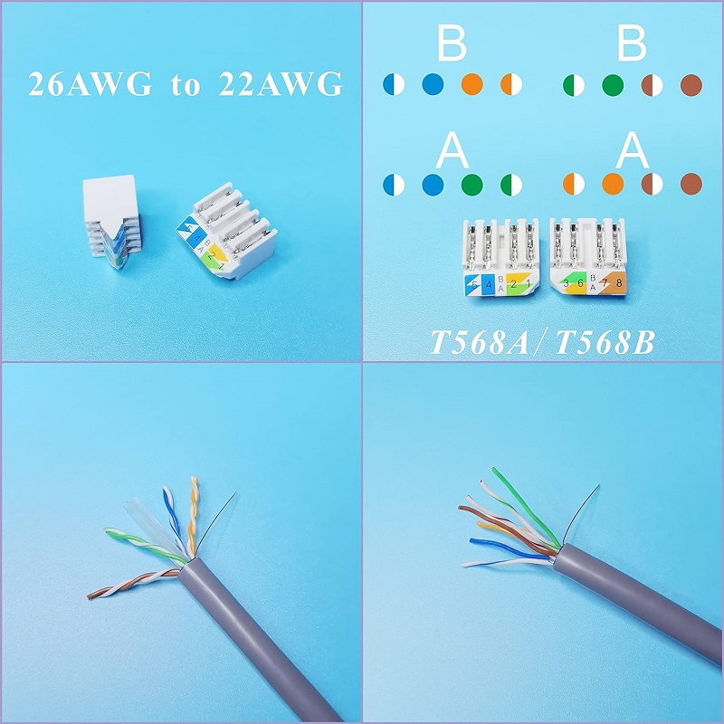 Cat6a Cat7 Cable Extender Junction Adapter Connector Box RJ45 Lan Cable ...