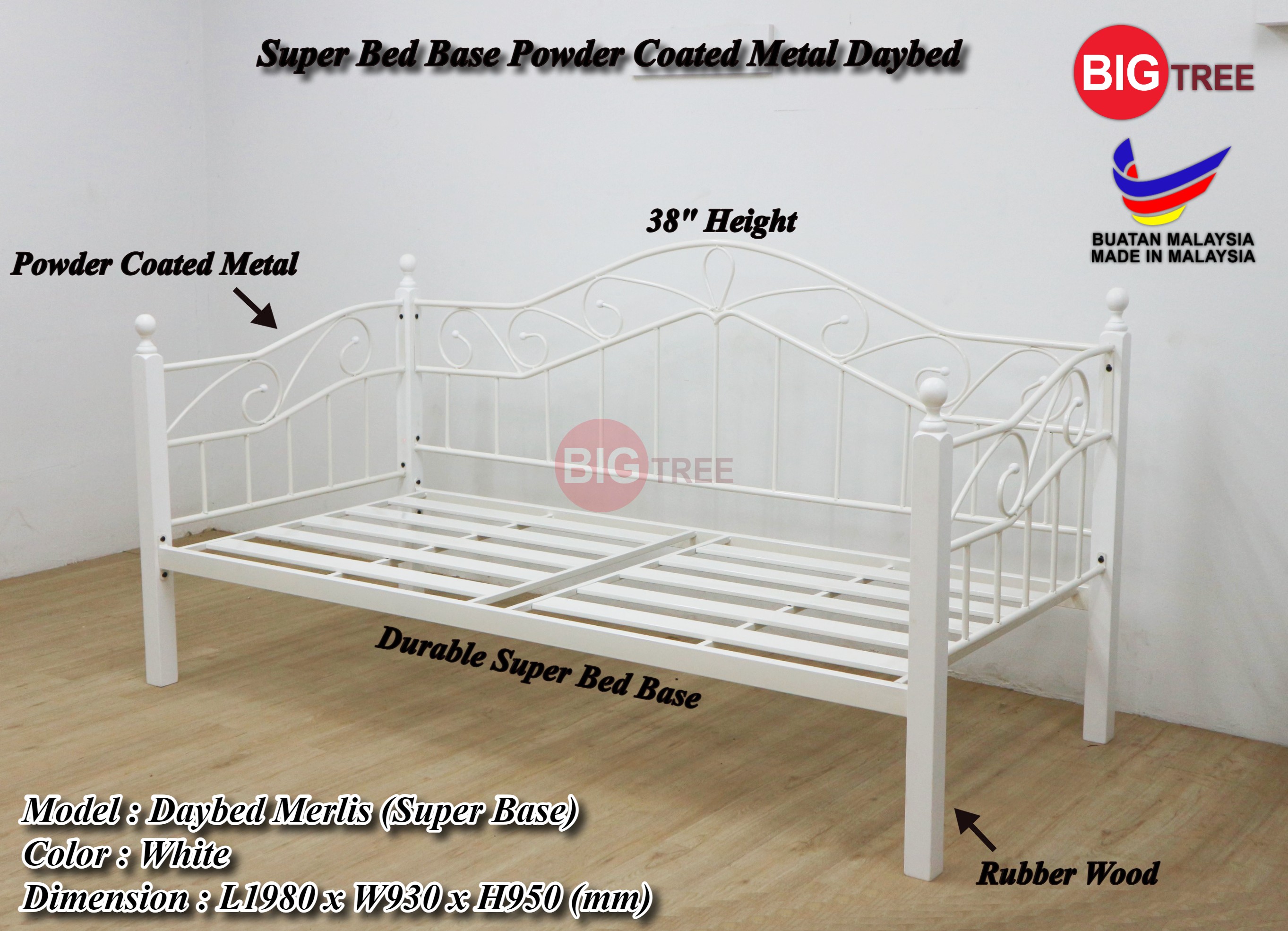 Big Tree Super Bed Base Metal Daybed / Wooden Post Daybed / Super Bed ...
