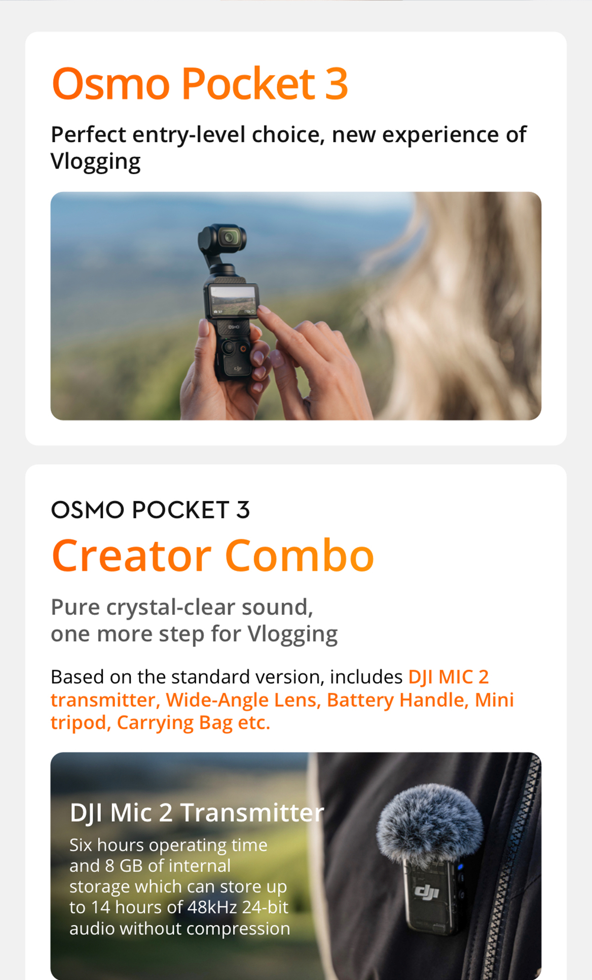 DJI Osmo Pocket 3 - Handheld | 1-Inch CMOS & 4K/120fps | 2-Inch ...