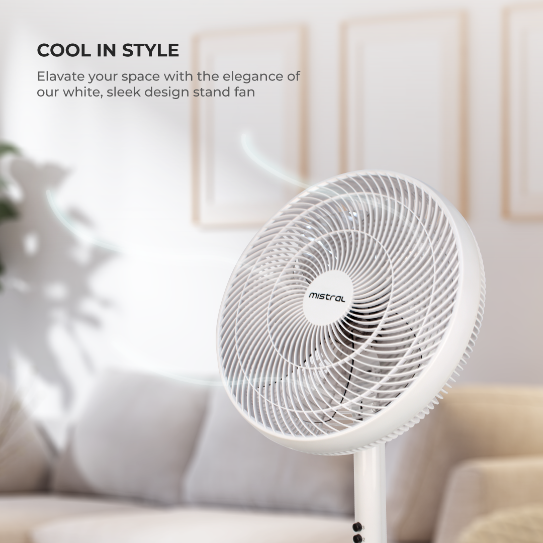 [FAST SHIPPING] Mistral 14 Inch Stand Fan 7 Fan Blades MSF1418 With 2 ...
