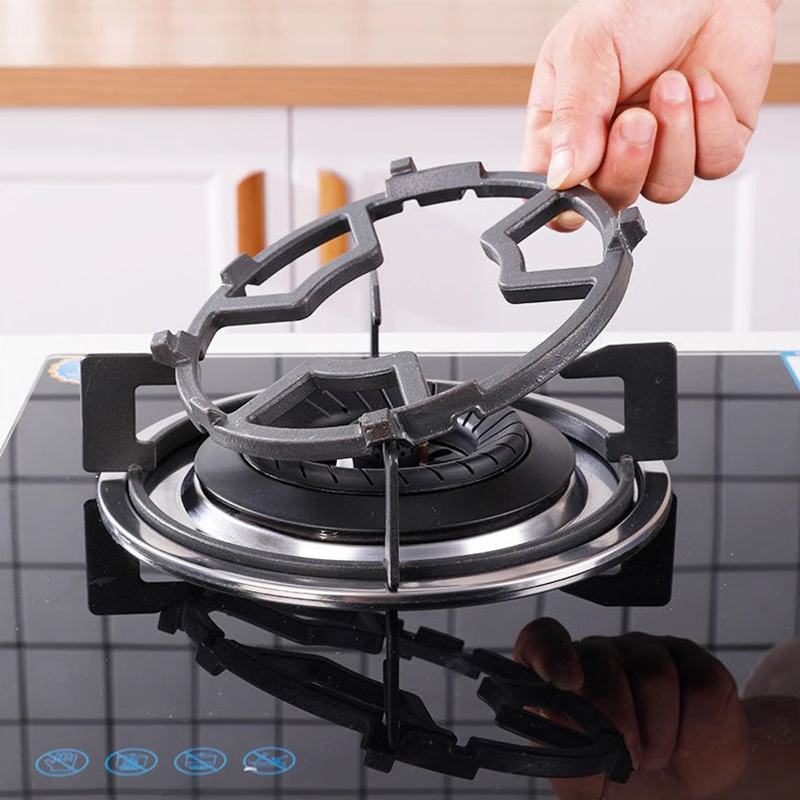 Universal Cast Iron Gas Stove Bracket Kitchen Non-slip Rack Wok Support ...