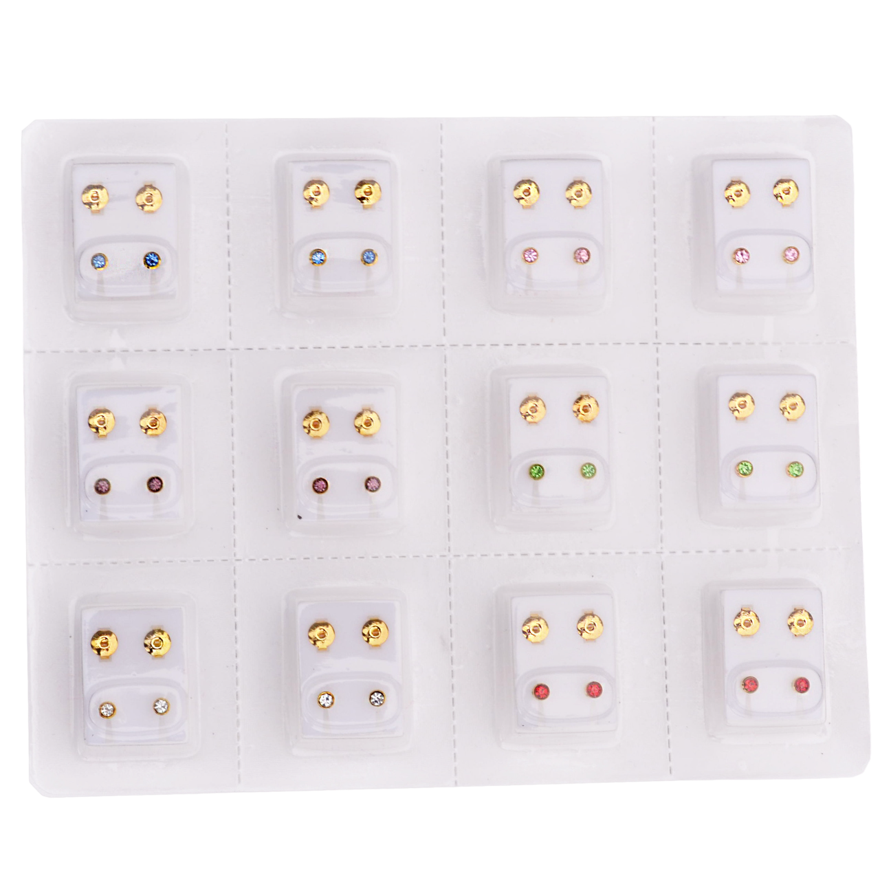 Stud Earring 4mm Stainless Steel Ear Piercing 1 Pair/Subang Tindik 1 ...