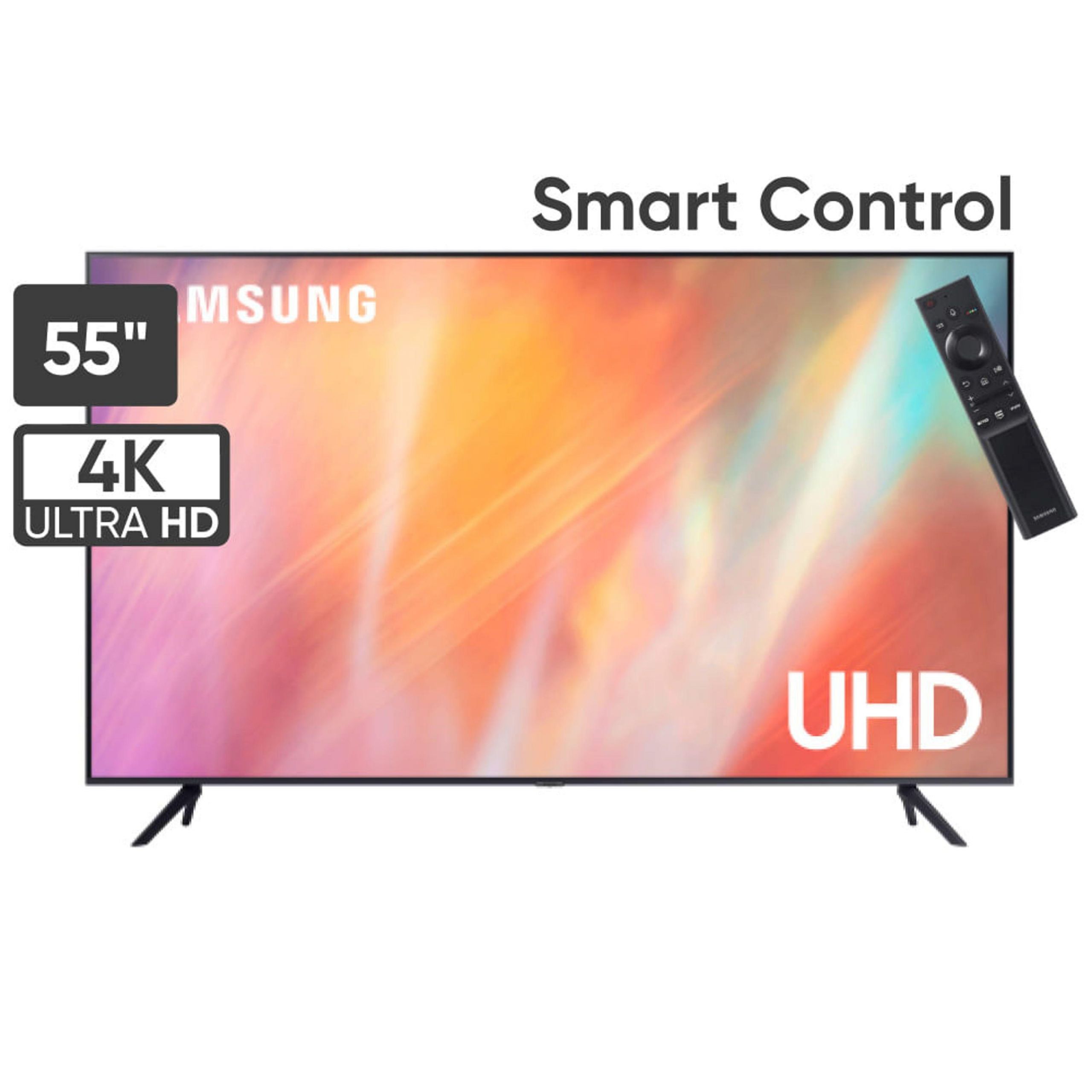 Samsung 55" Inch LED TV UA55AU7000 4K UHD Smart TV with Crystal ...
