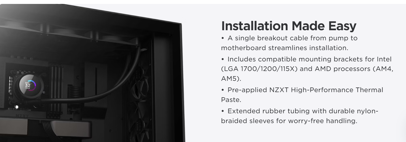 NZXT AIO Kraken 240 360 RGB CPU Water Cooler 240mm 360mm AIO Liquid ...