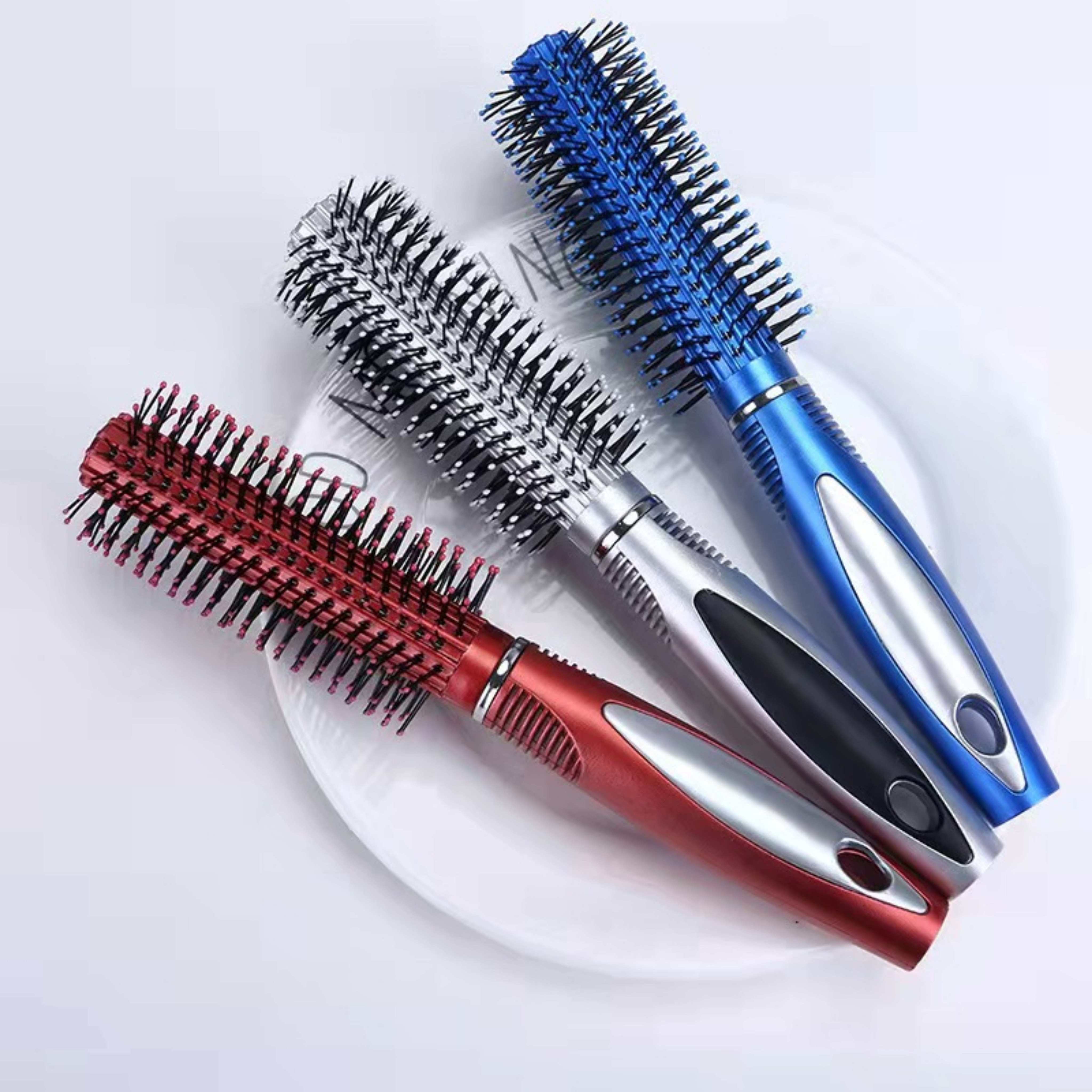 Salon Use Hair Rolling Brush Round Comb Sikat Bulat(Random) | Shopee ...