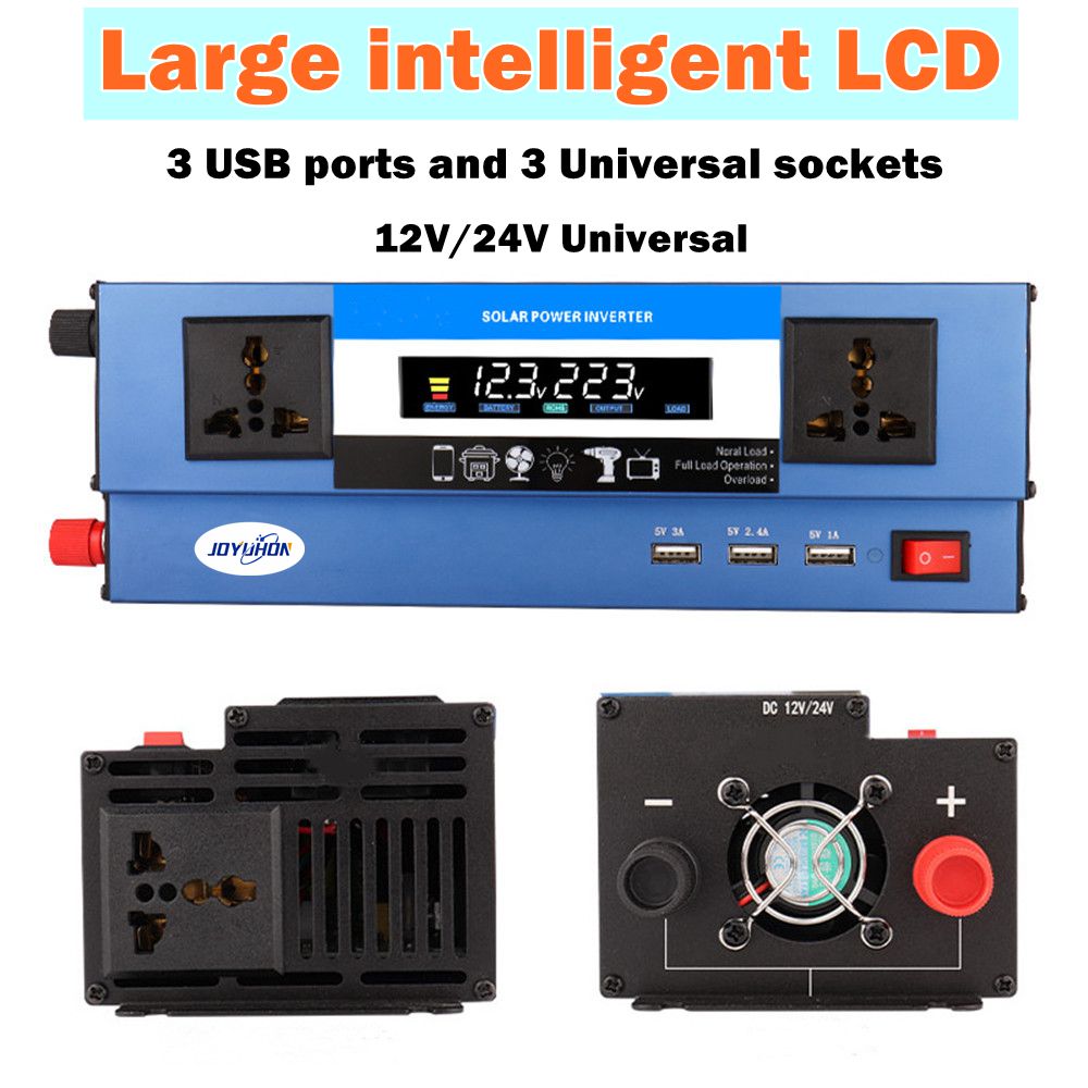 JOYUHON Car Power Inverter 10000W/12000W Solar Inverter DC12V TO AC220V ...