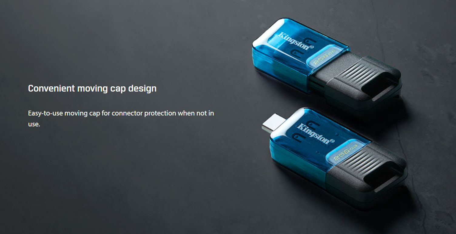 Kingston DT 80 / DT80 M 64GB 128GB 256GB USB3.2 Gen1 Type-C Flash Drive ...