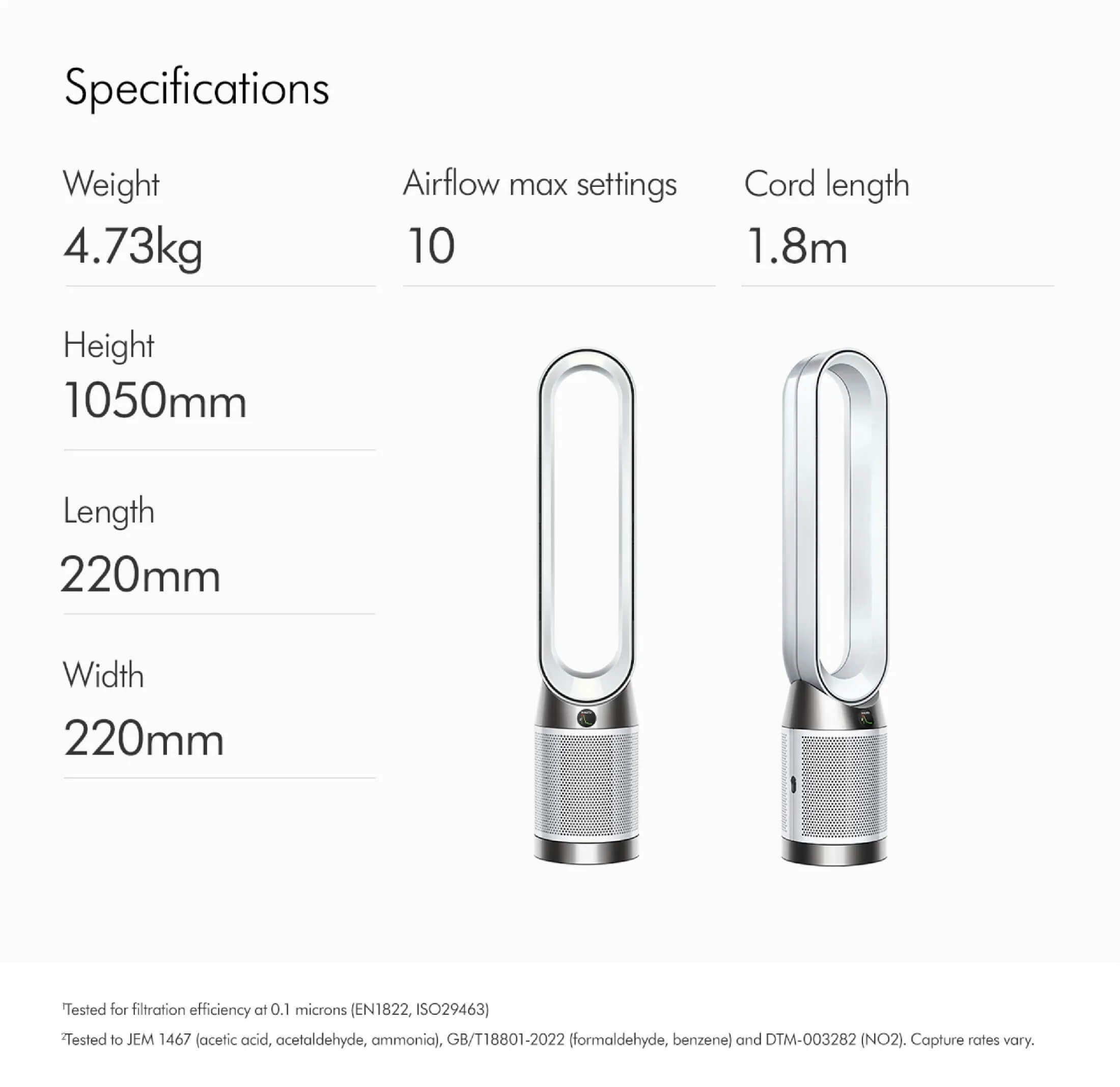 Dyson TP10 WHITE Cool Air Purifier Tower Fan | Shopee Malaysia
