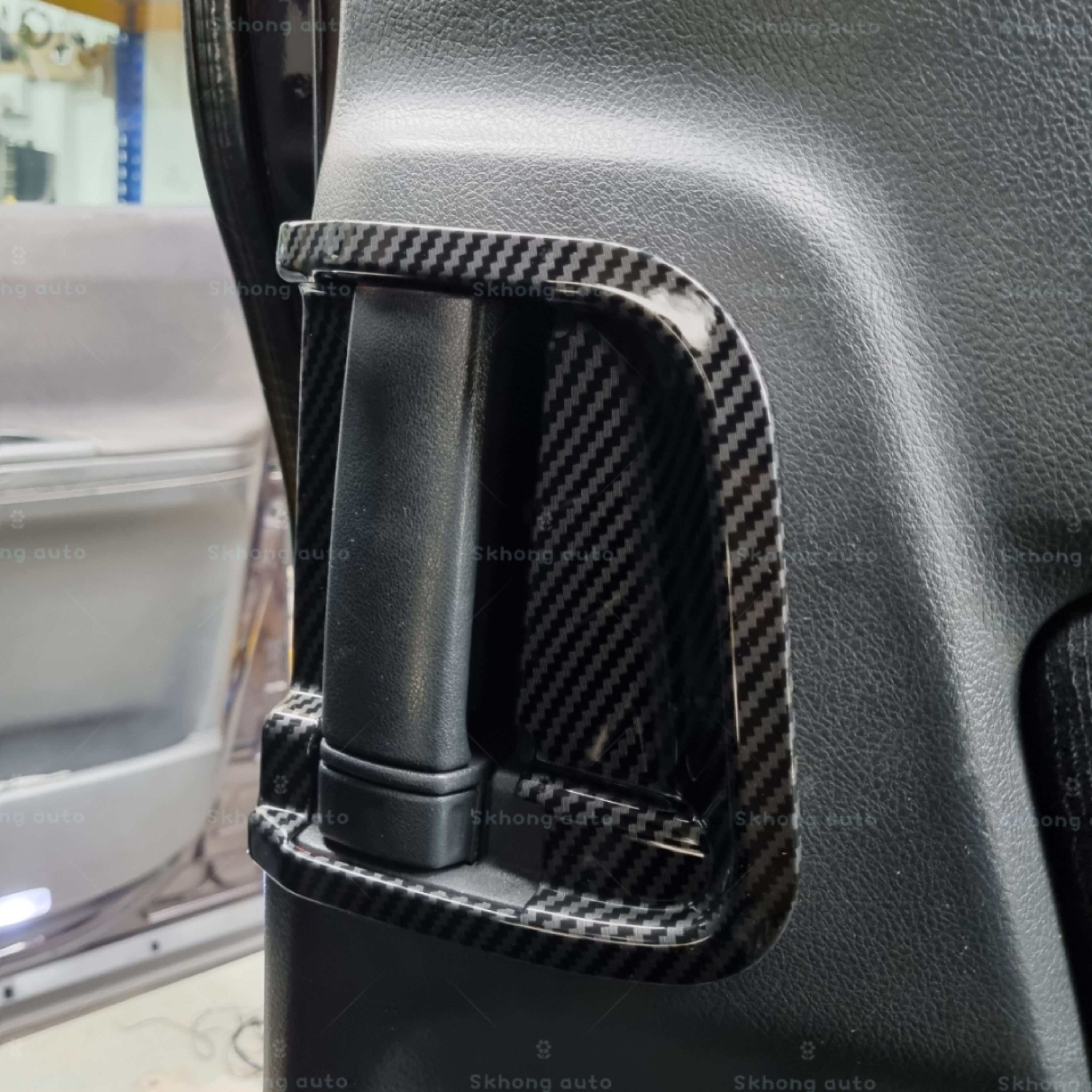 Toyota alphard vellfire anh20 2008-2014 car carbon fiber indoor handle ...