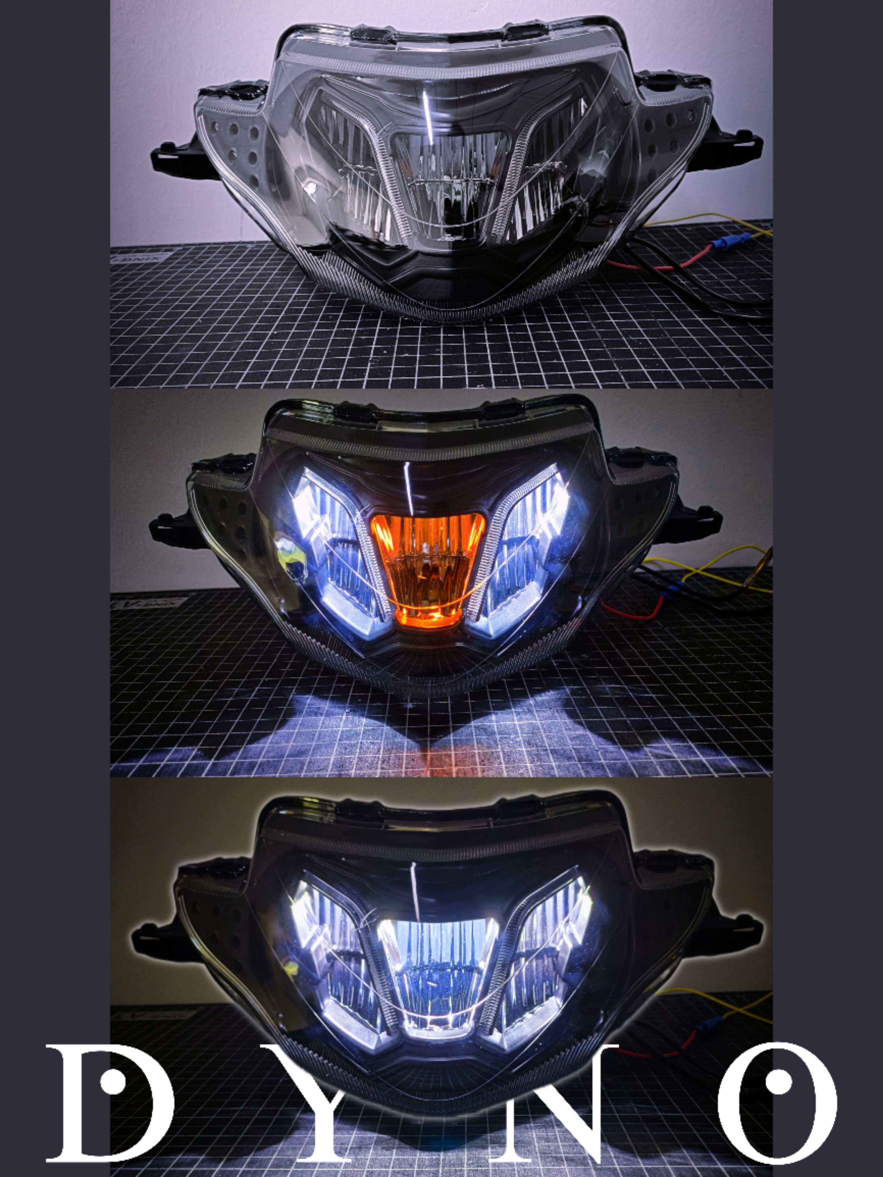 HONDA WAVE 125S HEAD LAMP LED CUSTOM ZHIPAT LAMPU DEPAN HEADLAMP ...