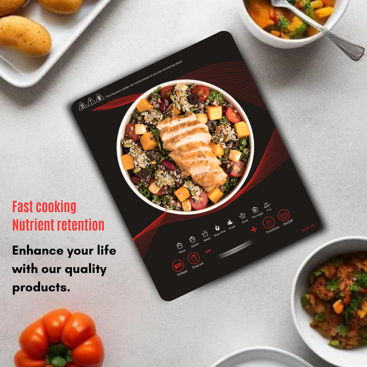 📦CLEAR STOCK📦LINK Induction Cooker 2200W Cooker Electric Soft Touch ...