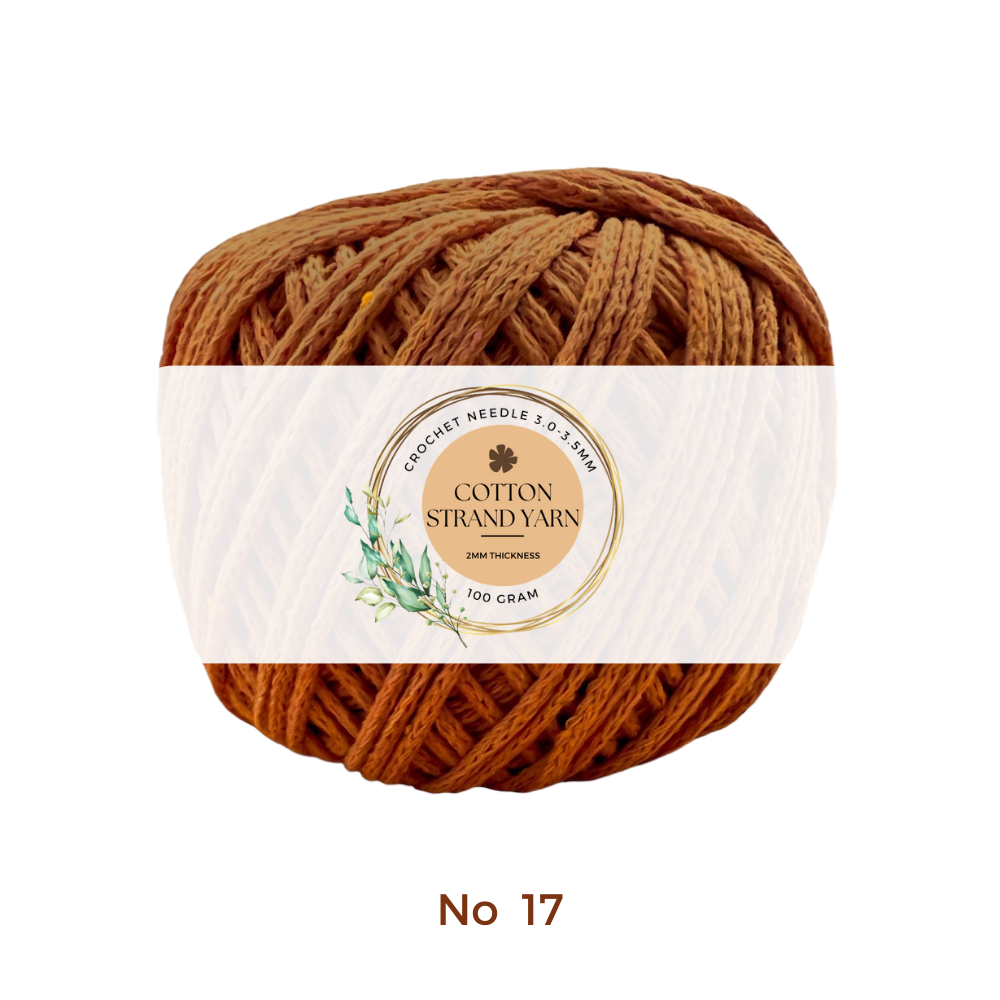 42 Color 100g 2mm Cotton Strand Yarn Hollow Cotton Yarn Benang Crochet ...