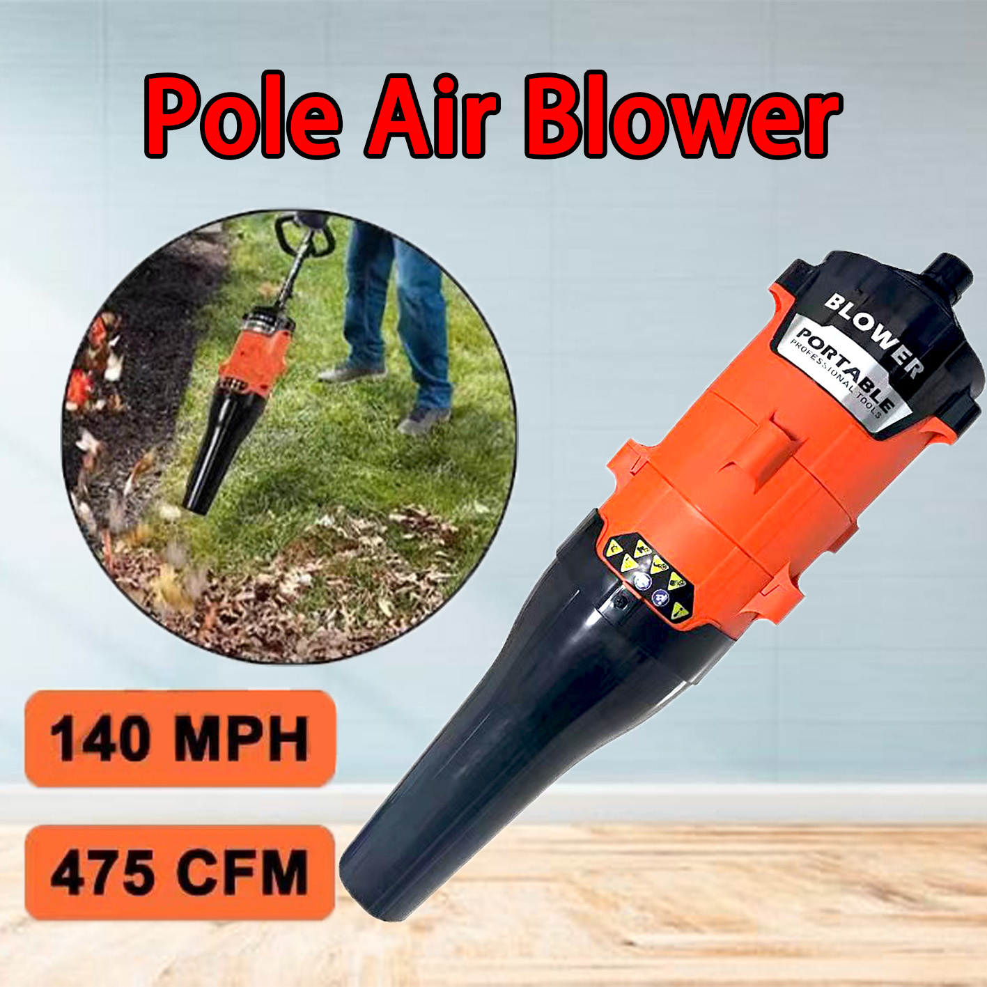 POLE AIR BLOWER LEAF BLOWER BRUSH CUTTER ATTACHMENT HEAD GRASS PADDY ...
